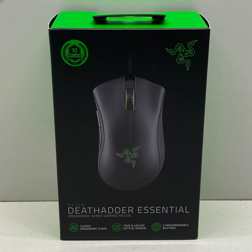 New Razer Deathadder Essential Ergonomic Wired Gaming Mouse Sealed ...